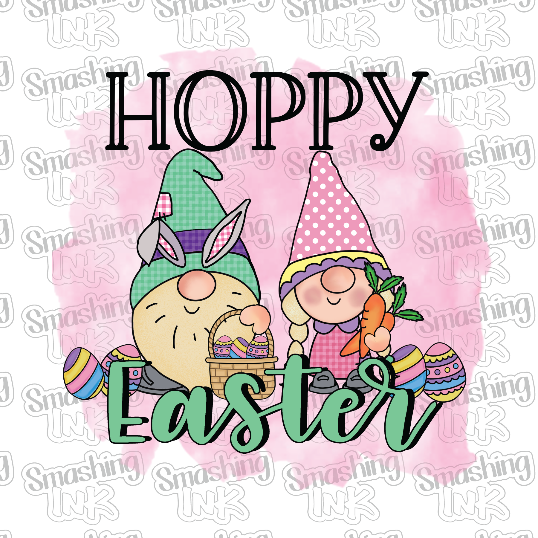Hoppy Easter Gnomes - Heat Transfer | DTF | Sublimation (TAT 3 BUS DAY – Smashing Ink Vinyl