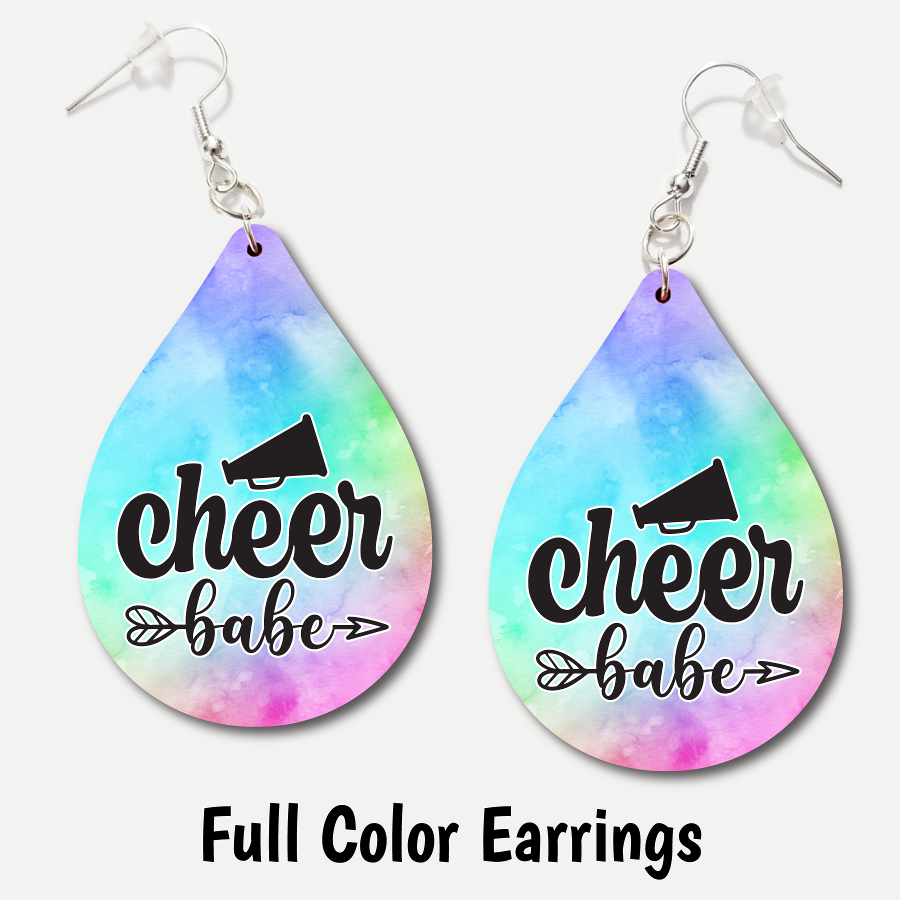 Cheer Babe - Acrylic Earrings – Smashing Ink Vinyl