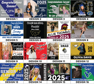 Custom Senior Yard Sign - 18x24 inch (LOCAL ONLY PICKUP ONLY ...