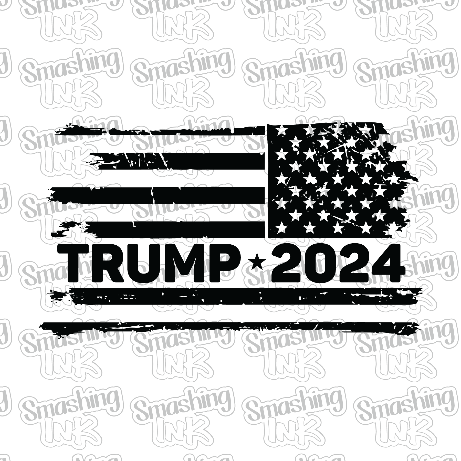 Trump 2024 American Flag 2 - Heat Transfer | DTF | Sublimation (TAT 3 ...