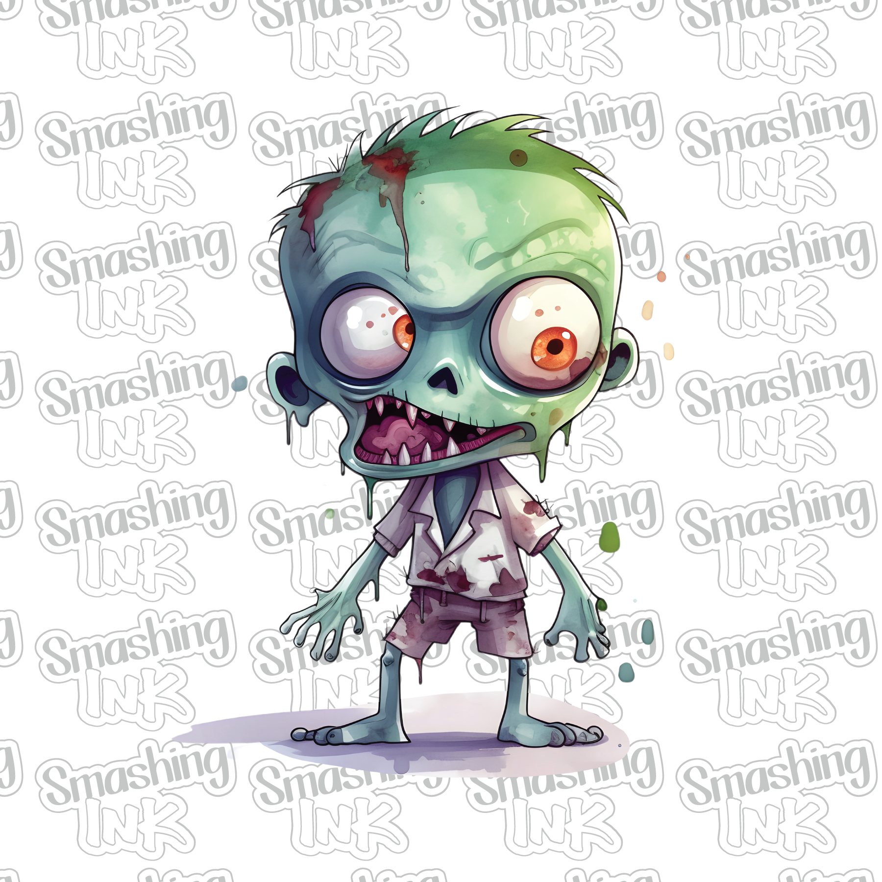 Zombie Kid 1 - Heat Transfer | DTF | Sublimation (TAT 3 BUS DAYS) [12D ...