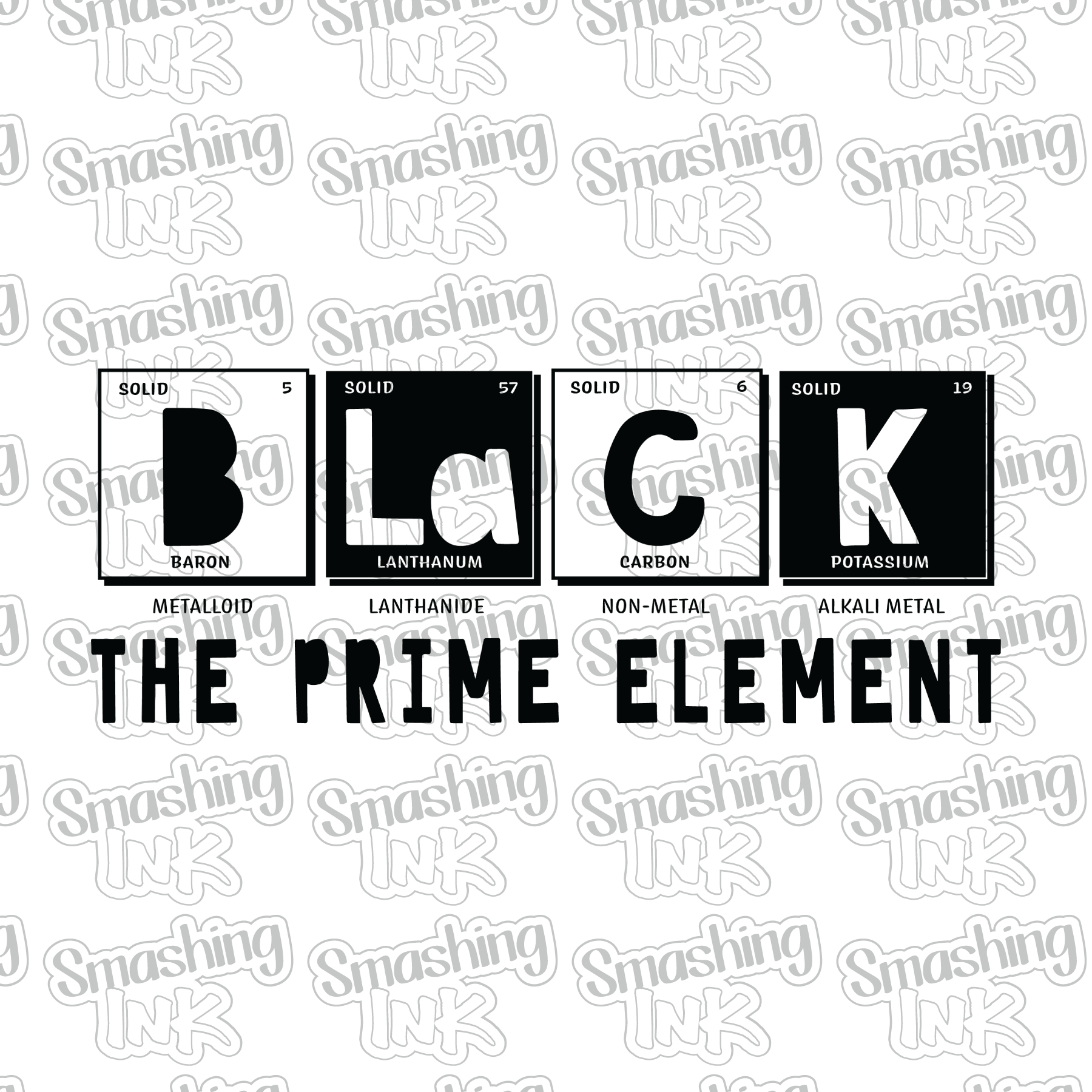 Black-The Prime Element - Heat Transfer | DTF | Sublimation (TAT 3 BUS ...