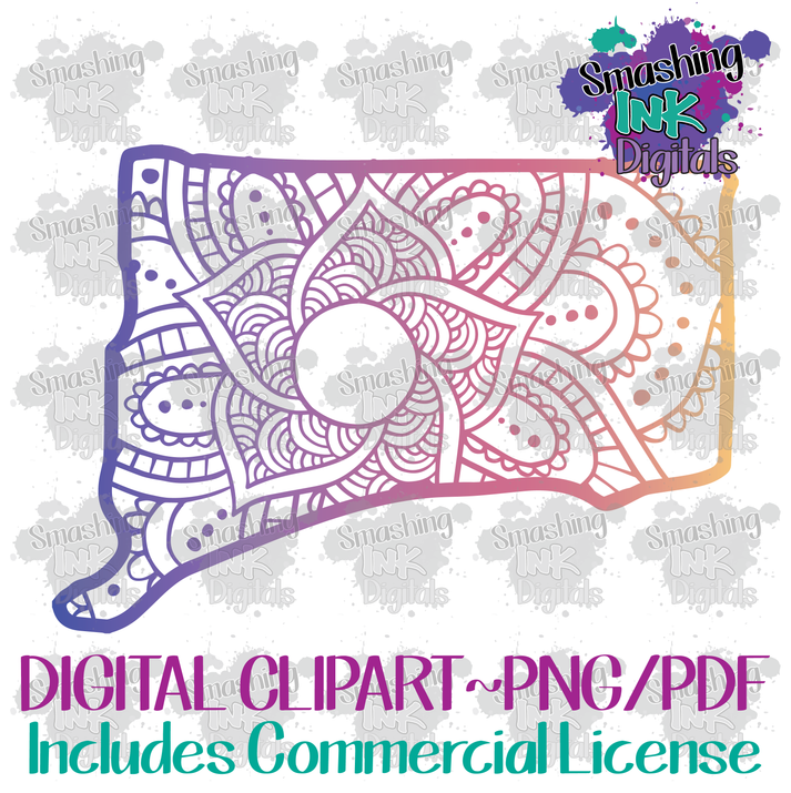 Connecticut Mandala - Printable Graphic – Smashing Ink Vinyl