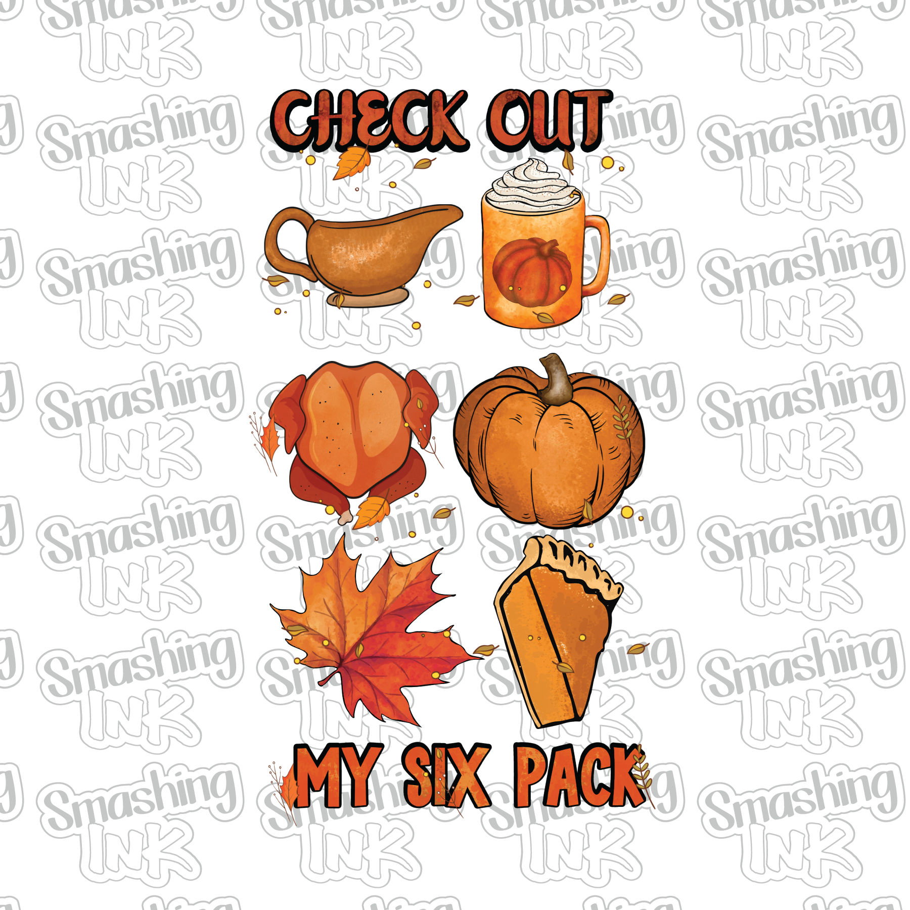 Check Out My Six Pack - Heat Transfer | DTF | Sublimation (TAT 3 BUS D – Smashing Ink Vinyl