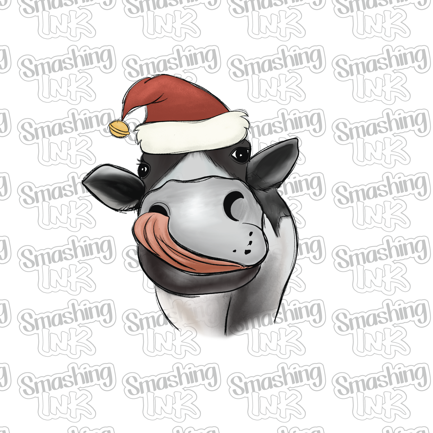 Christmas Cow - Heat Transfer | DTF | Sublimation (TAT 3 BUS DAYS) [4G ...