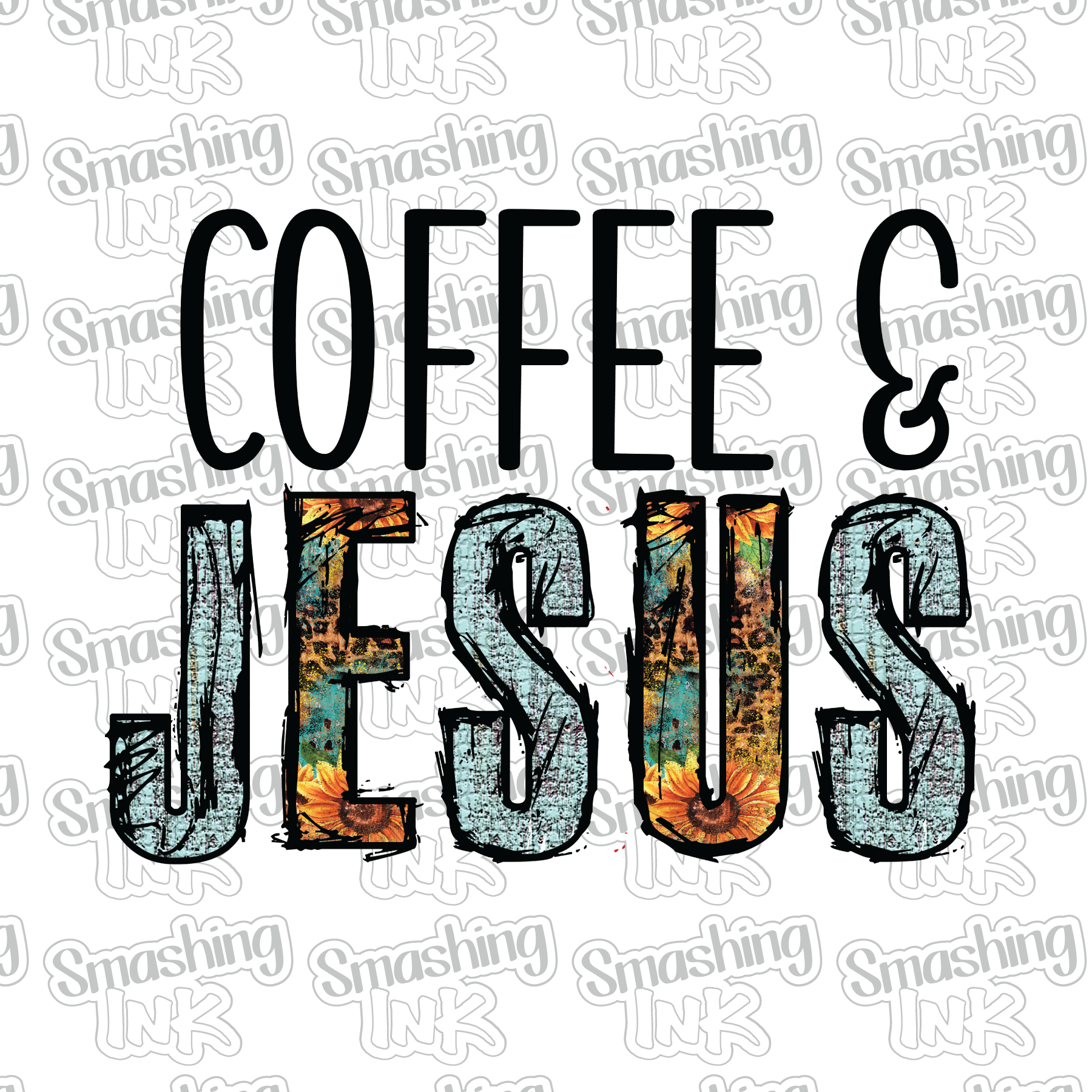 Coffee And Jesus - Heat Transfer | DTF | Sublimation (TAT 3 BUS DAYS ...
