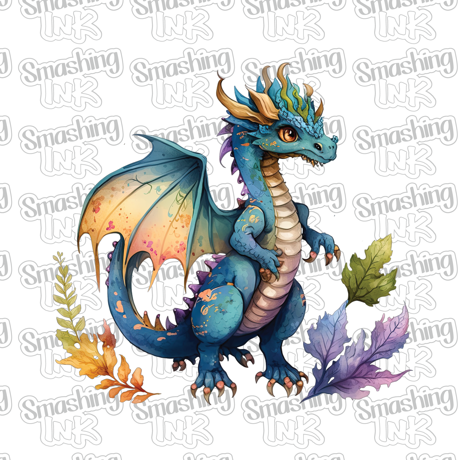 Colorful Dragon 5 - Heat Transfer | DTF | Sublimation (TAT 3 BUS DAYS ...