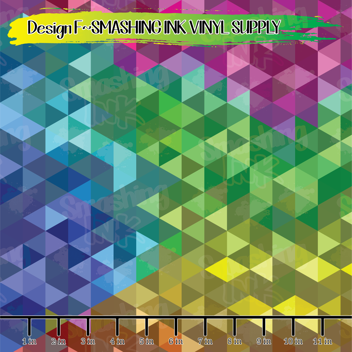 Geometric Triangles 2 ★ Pattern Vinyl | Faux Leather | Sublimation (TA ...