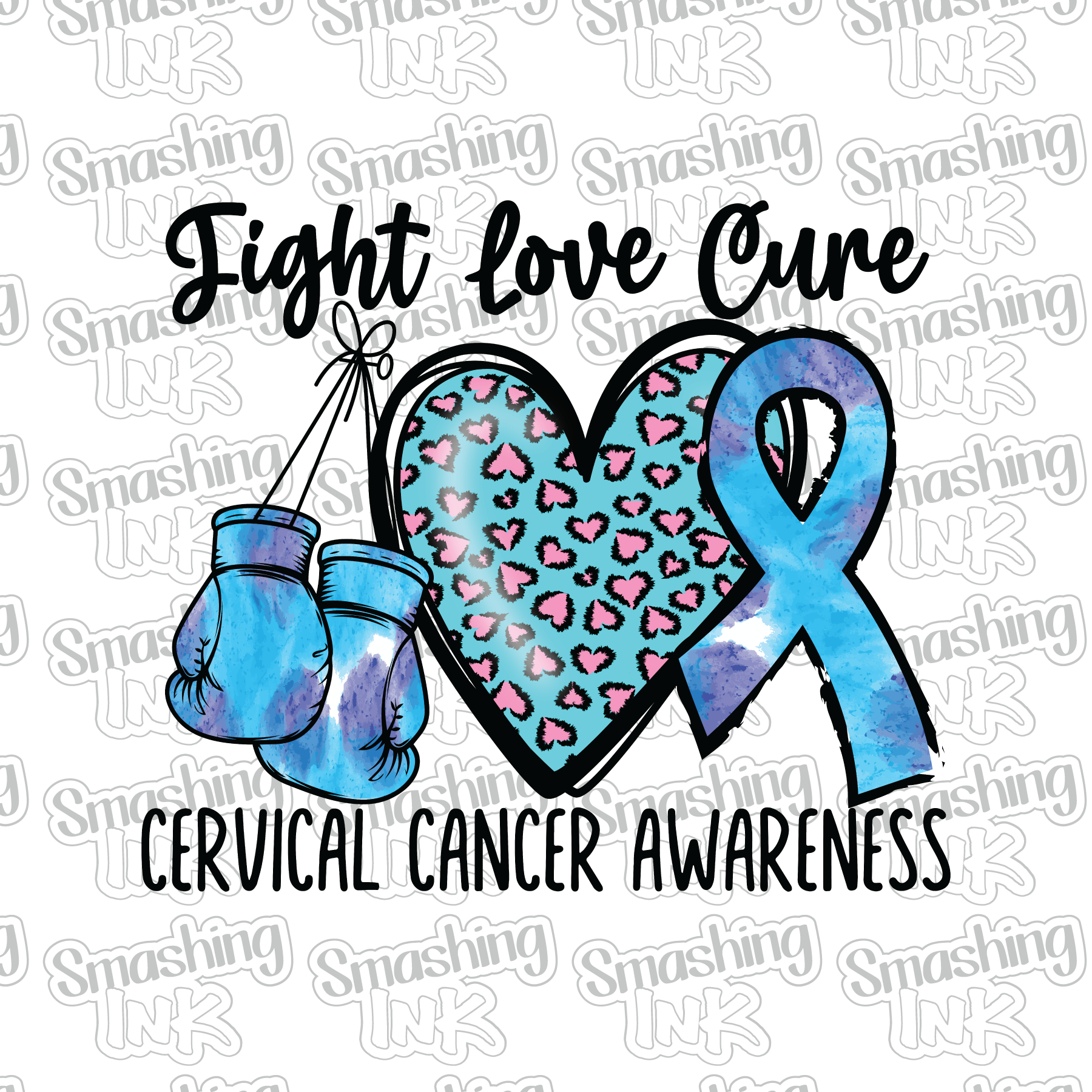 Fight Cervical Cancer - Heat Transfer | DTF | Sublimation (TAT 3 BUS D ...