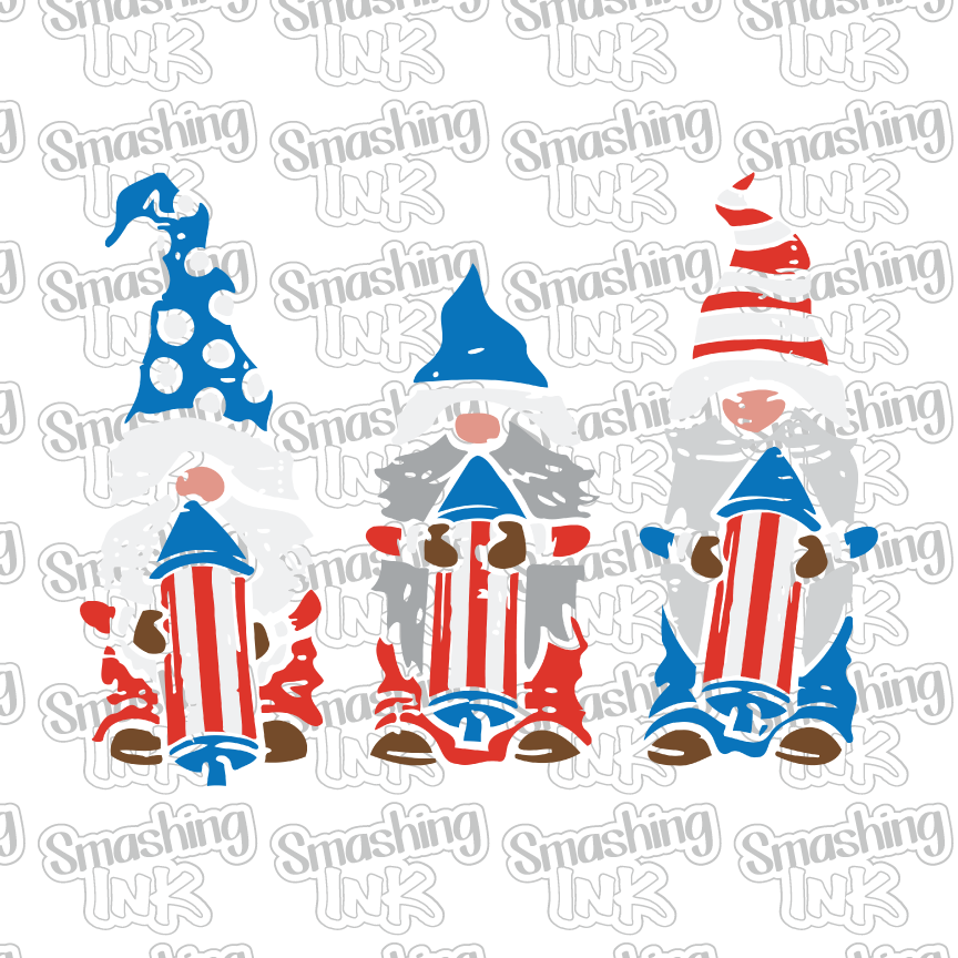Firecracker Gnomes - Heat Transfer | DTF | Sublimation (TAT 3 BUS DAYS ...
