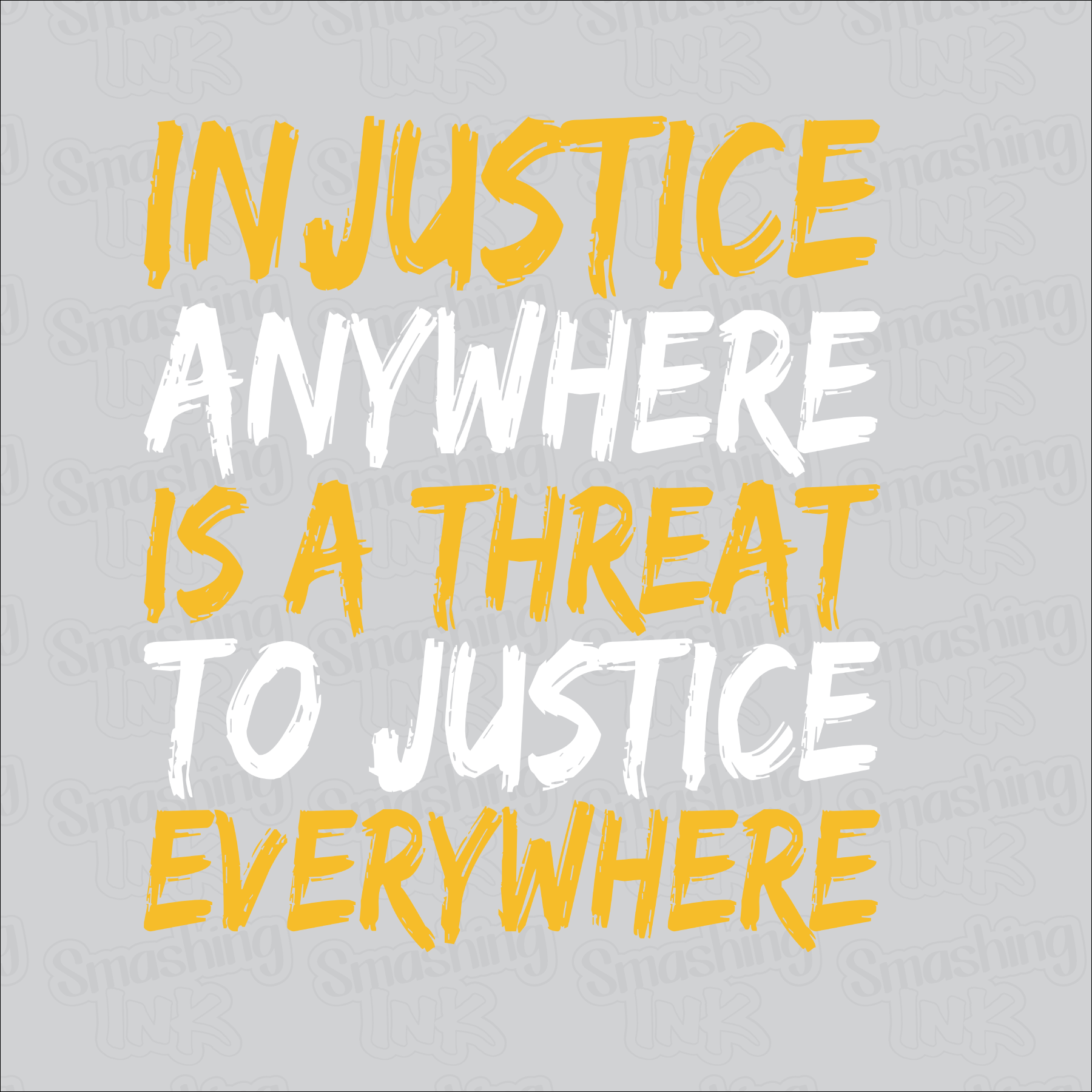 Injustice Anywhere - Heat Transfer | DTF | Sublimation (TAT 3 BUS DAYS ...