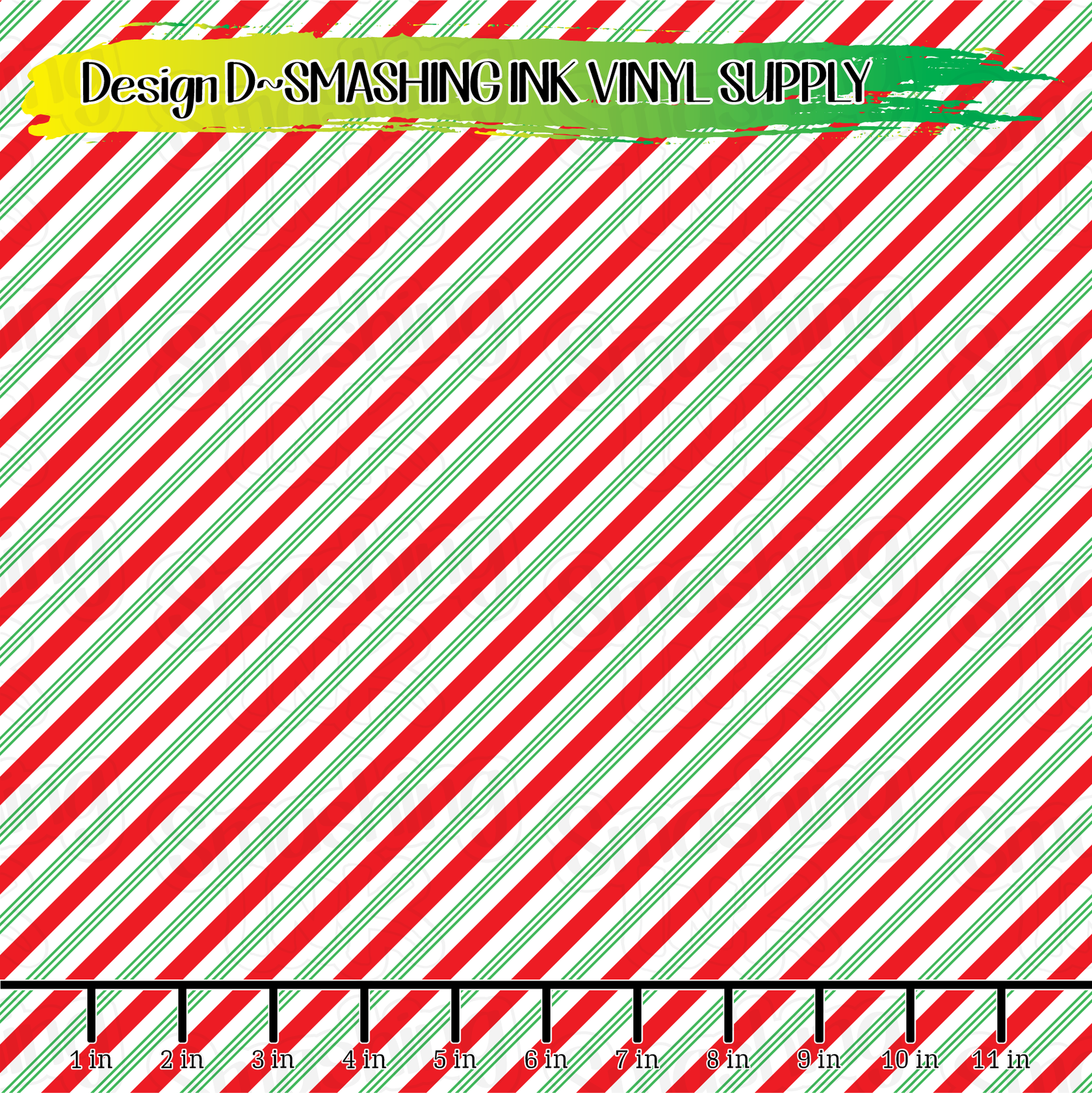 Candy Cane Stripes ★ Printed Vinyl Sheets | Faux Leather | Laser Safe ...