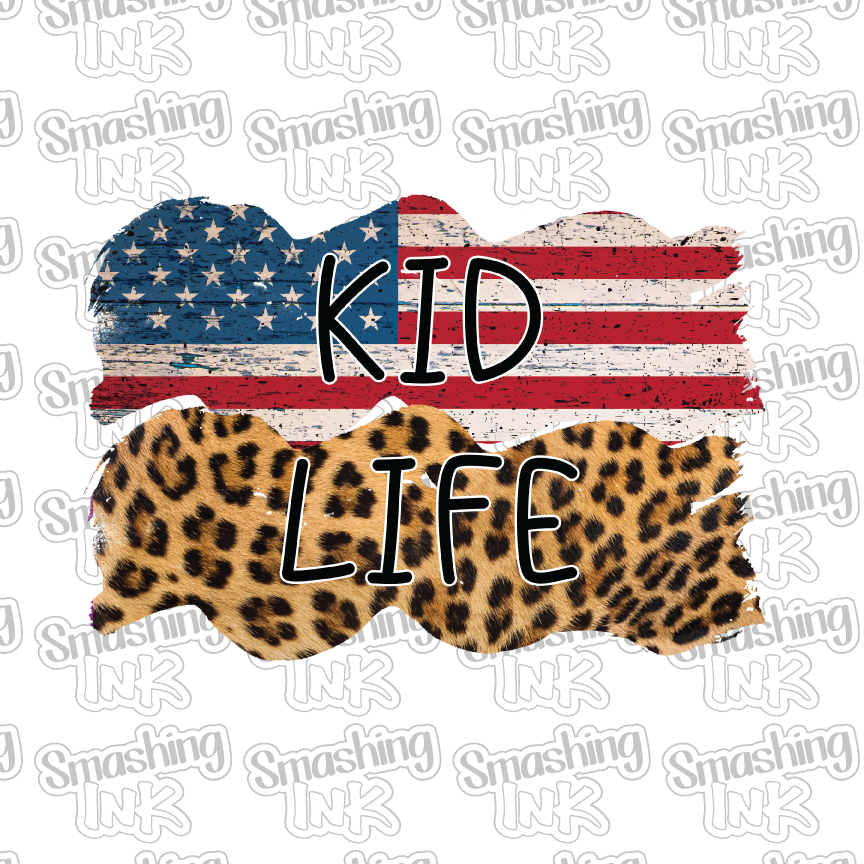 Kid Life Flag - Heat Transfer | DTF | Sublimation (TAT 3 BUS DAYS) [5L ...