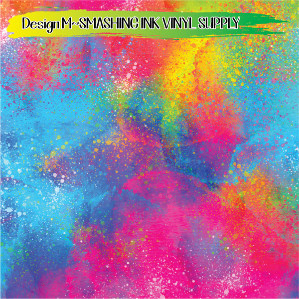 Colorful Splatter ★ Printed Vinyl Sheets | Faux Leather | Laser Safe ...