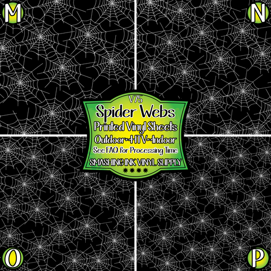 Spider Webs ★ Printed Vinyl Sheets | Faux Leather | Laser Safe ...