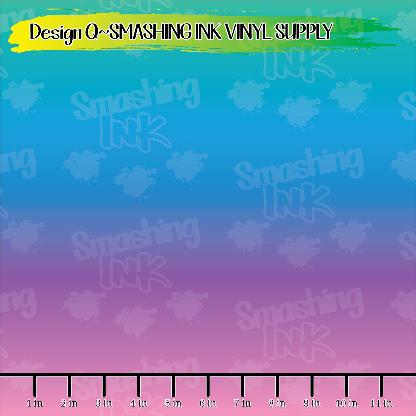 Teal Pink Purple Ombre ★ Pattern Vinyl | Faux Leather | Sublimation (T ...