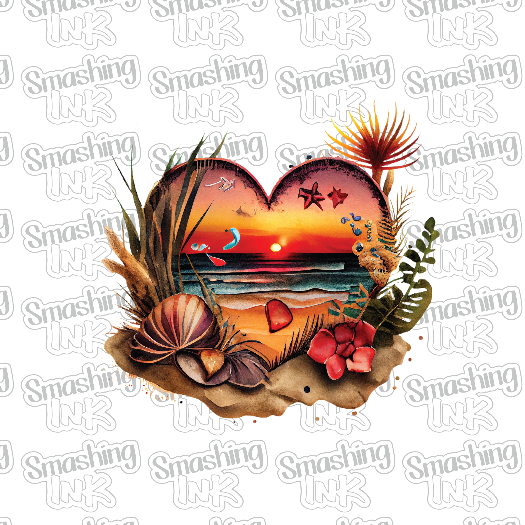 Sunset Beach 2 - Heat Transfer | DTF | Sublimation (TAT 3 BUS DAYS) [1 ...