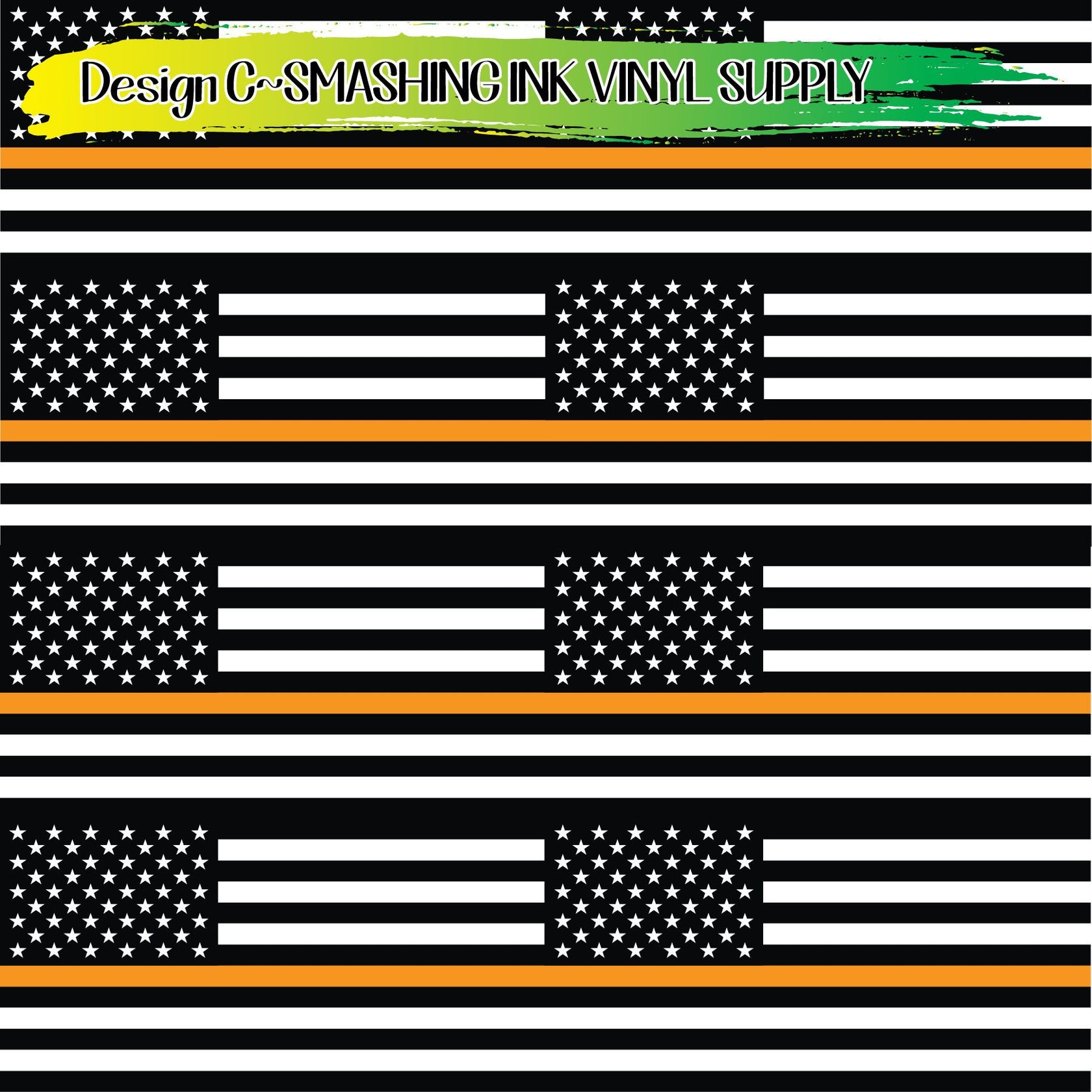 Orange Line Support Flag ★ Pattern Vinyl | Faux Leather | Sublimation ...