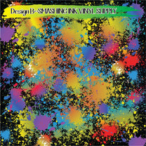 Colorful Splatter ★ Printed Vinyl Sheets | Faux Leather | Laser Safe ...