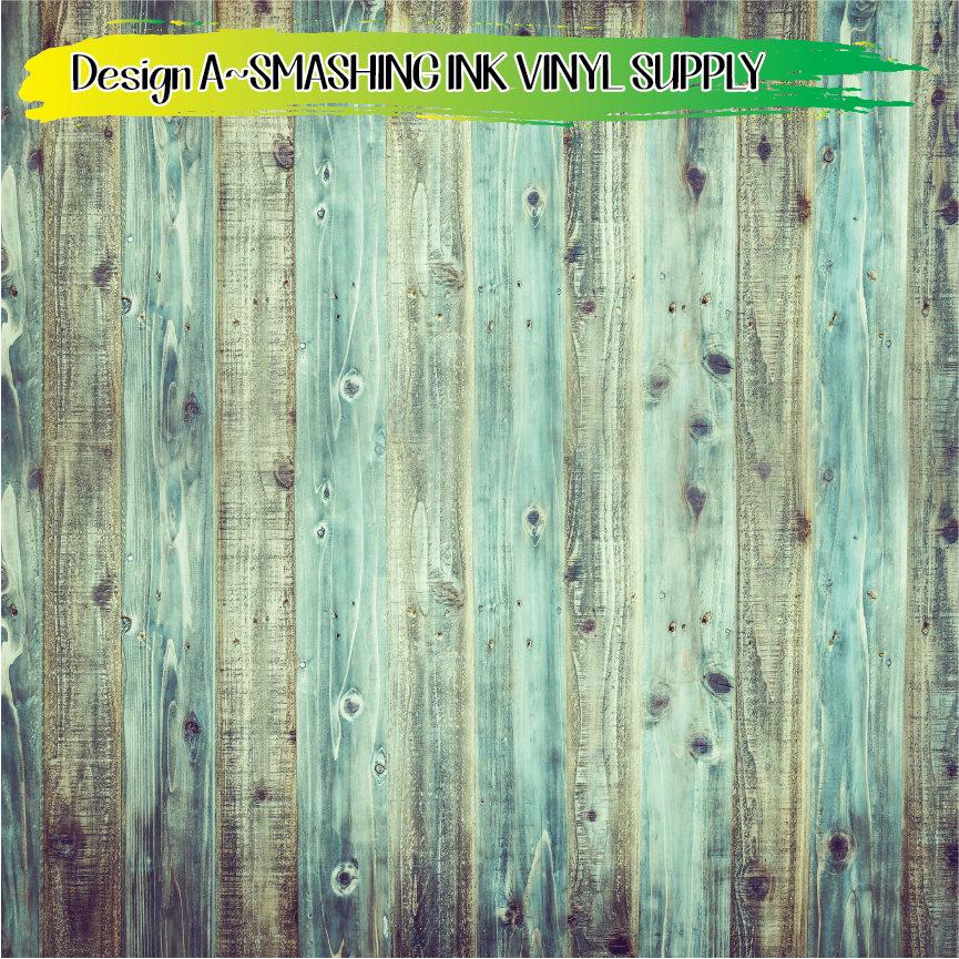Blue Tinted Wood ★ Printed Vinyl Sheets | Faux Leather | Laser Safe ...
