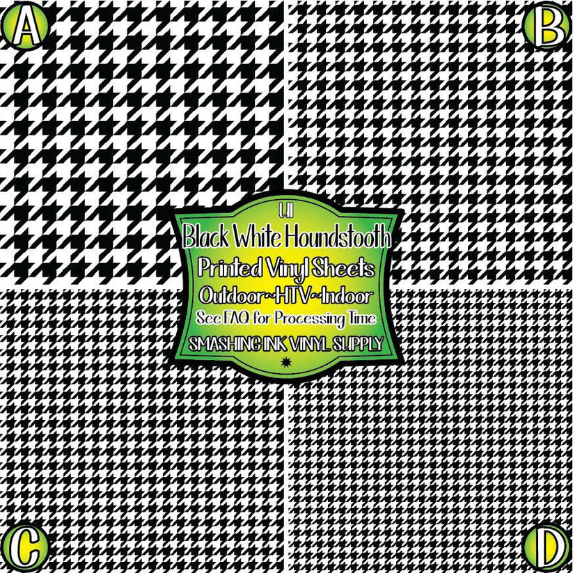 Houndstooth ★ Printed Vinyl Sheets | Faux Leather | Laser Safe ...