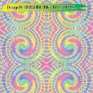 Rainbow Tie Dye ★ Pattern Vinyl | Faux Leather | Sublimation (TAT 3 BU ...