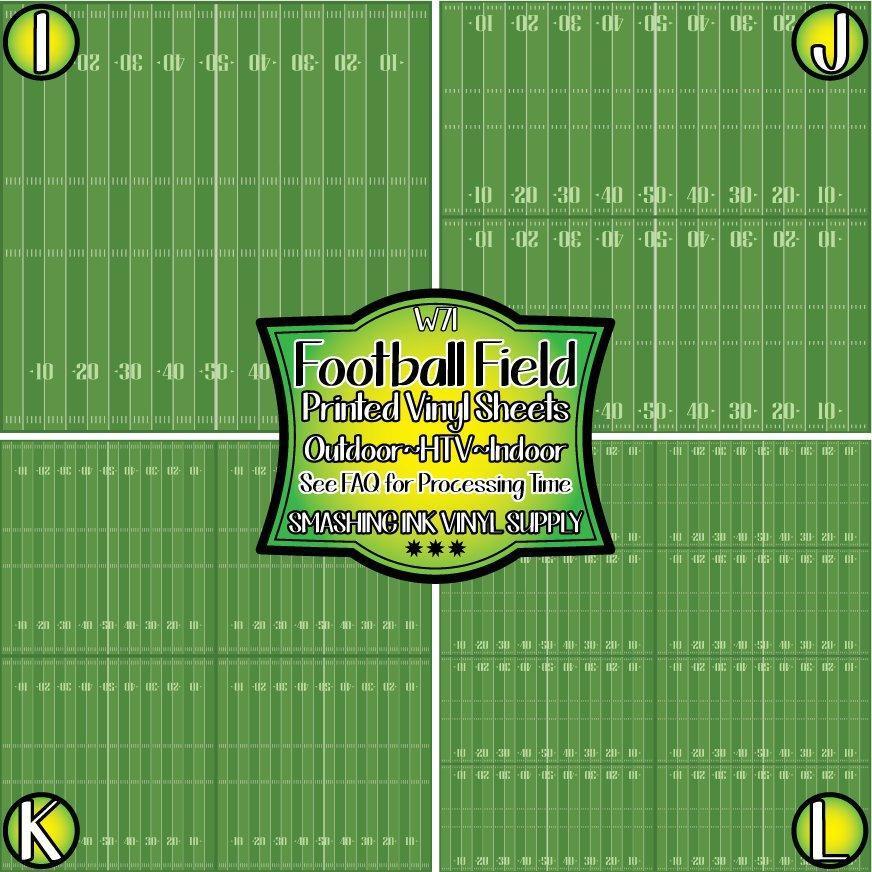 Football Field ★ Printed Vinyl Sheets | Faux Leather | Laser Safe ...