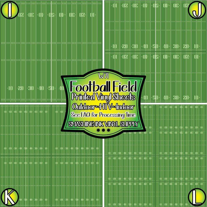 Football Field ★ Printed Vinyl Sheets | Faux Leather | Laser Safe ...