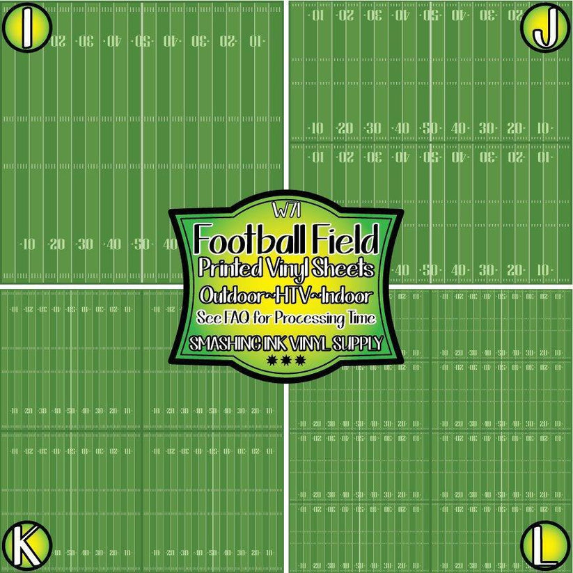 Football Field ★ Printed Vinyl Sheets | Faux Leather | Laser Safe ...