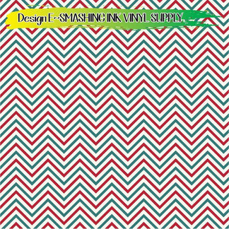 Christmas Patterns ★ Printed Vinyl Sheets | Faux Leather | Laser Safe ...