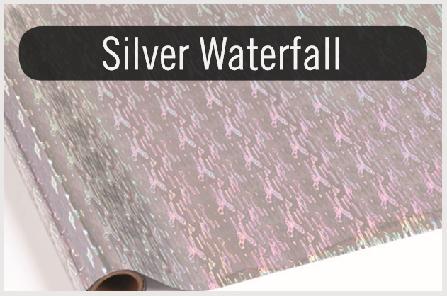 Silver Waterfall - Heat Transfer Foil – Smashing Ink Vinyl